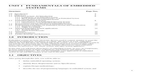 fundamentals of unit 1 fundamentals of embedded systems [pdf document]