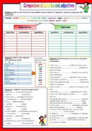 Comparison Of Adverbs Exercises With Answers