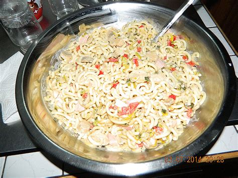 Nudelsalat Mit Paprika Porree Und Champignons Von Alexis59 Chefkoch