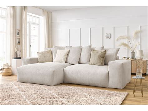 BOBOCHIC Canapé d angle réversible ultra moelleux VOLTAIRE velours