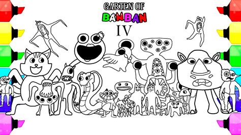 Garten Of BanBan Chapter 4 Coloring Pages Color All New Monsters And