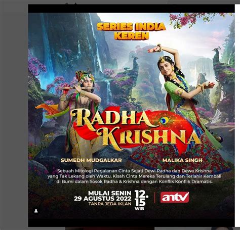 Jadwal Acara ANTV Hari Ini Selasa 30 Agustus 2022 Ada Radha Krishna