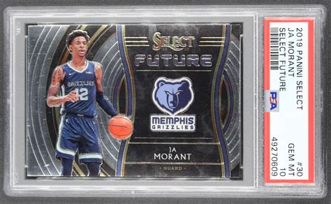Ja Morant 2019 20 Select Future 30 RC PSA 10 Pristine Auction
