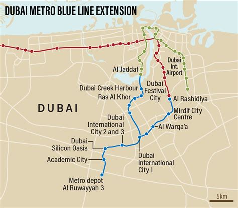 Dubai Metro Blue Line Transforming Transport In The City