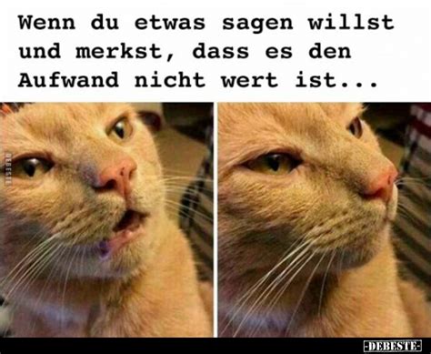 Wenn Du Etwas Sagen Willst Und Merkst Dass Es Den Aufwand Nicht Wert
