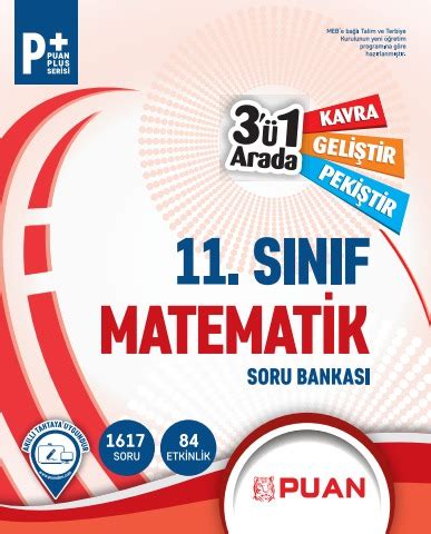 Puan Yayınları 11 Sınıf Matematik 3 ü 1 Arada Soru Bankası