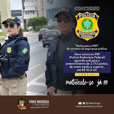PROF FÁBIO MADRUGA Concurso PRF autorização sai nesta semana