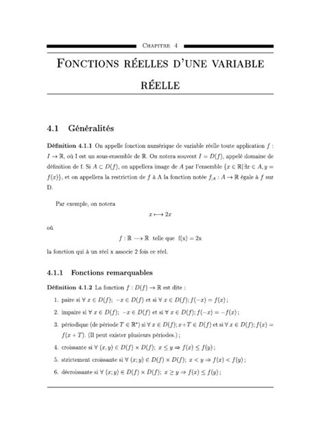 fonctions réelles d une variable réelle pdf