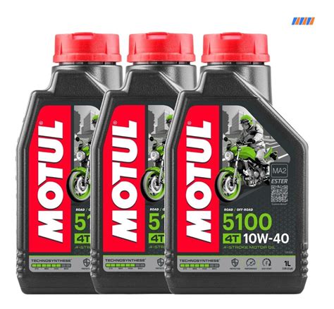 Aceite Moto 4t 5100 10w40 Semi Sintetico Motul 3 Litros FILTROPOLIS