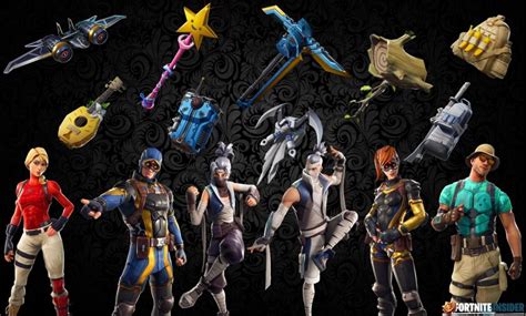 Names Rarities Of All Leaked Fortnite Skins Cosmetics Found In The