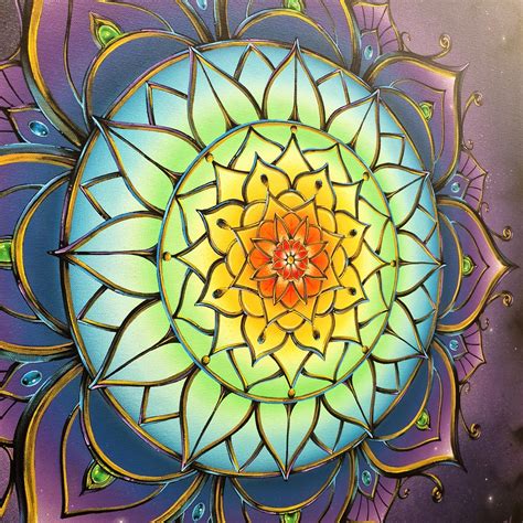 Mandala décoratif sur toile personnalisé sur mesure