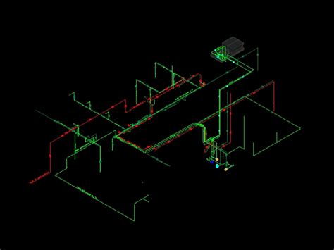 Sistemas De Tuberias De Aguas D En Autocad Cad Kb Bibliocad
