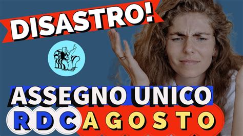 ANCORA MACELLI INPS ASSEGNO UNICO Su RDC AGOSTO BONUS 200 Cosa