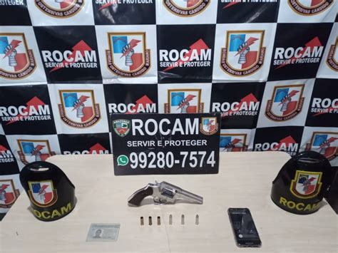 Rocam detém homem por posse ilegal de arma de fogo SSP