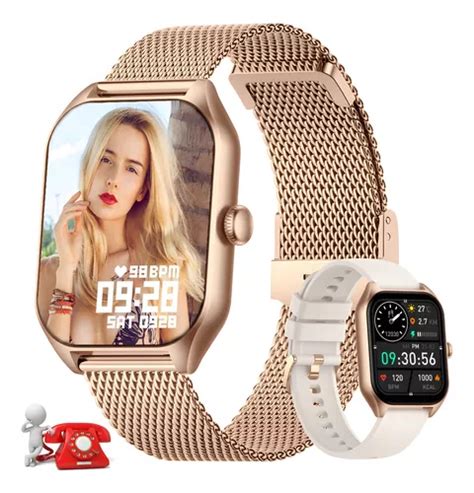 Smartwatch Reloj Inteligente Mujer 1 85 Llamada Bluetooth Meses Sin