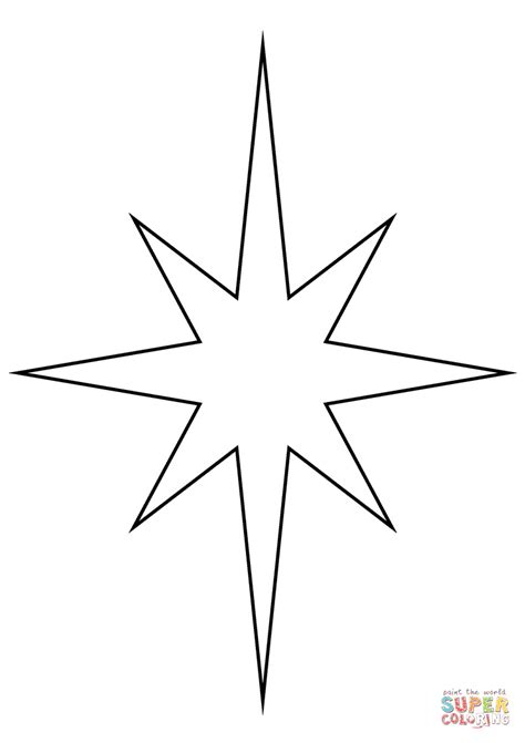Estrellas Para Colorear Dibujos Online Estrella De Navidad Dibujo