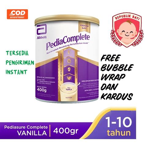 Jual Expired April 2025 PediaComplete Vanila 400 Gram 400gr 400 Gr