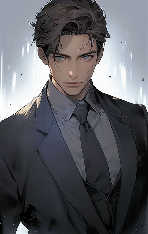 A Man In A Suit And Tie With Blue Eyes
