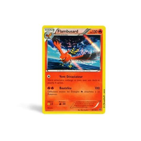 Carte Pokémon Flambusard 130 PV 28 146 XY NEUF FR Cdiscount Jeux Jouets