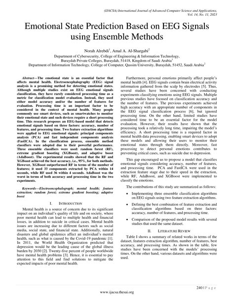 pdf emotional state prediction based on eeg signals using ensemble methods