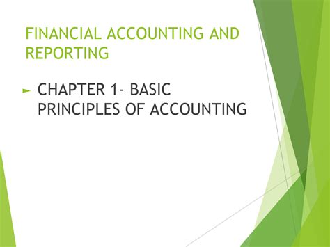 SOLUTION Chapter 1 Basic Principles In Accounting Ppt 202203100714