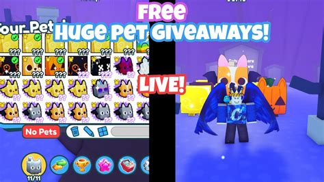 Huge Pet Giveaways Pet Simulator X Live Youtube
