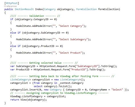 creating simple cascading dropdownlist in asp core mvc with new tag helpers