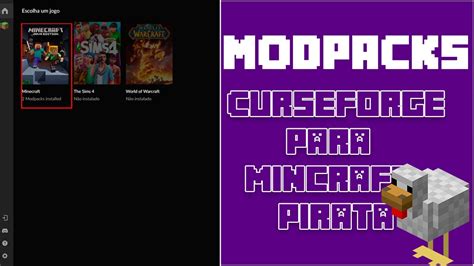 Como Instalar Modpacks Do Curse Forge No Minecraft Pirata Youtube