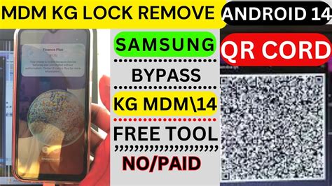 Samsung All Bypass Kg Mdm Lock Remove Android Adb Enable Qr Cord
