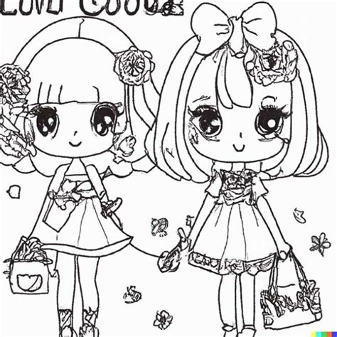 25 Desenhos De Meninas Kawaii Para Imprimir E Colorir Pintar
