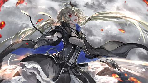 Hd Wallpaper Red Eyes The Sword Sky Anime Pixiv Fantasia Fallen