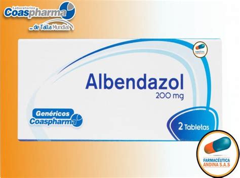 ALBENDAZOL 200 MG CAJA X 2 TABLETAS COASPHARMA