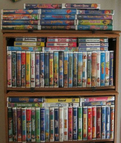 Lot Of 76 Walt Disney VHS Tapes Black Diamond Classics Masterpieces