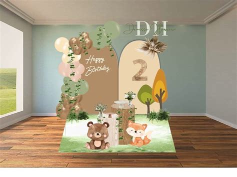 Boceto Digital Animales de Bosque en 2024 Decoración de unas