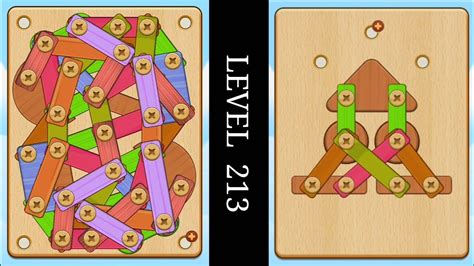 Wood Nuts Bolts Puzzle Level Solved Answers Youtube