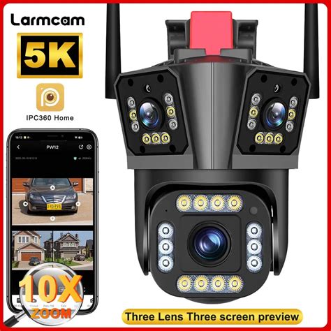 C Mara WiFi Exterior 5K 12MP HD PTZ C Mara De Vigil Ncia Tr S Lentes