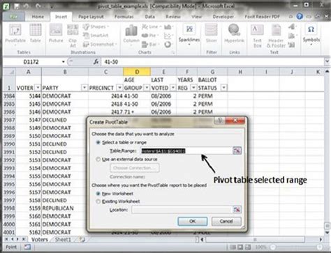 pivot tables in excel 2010