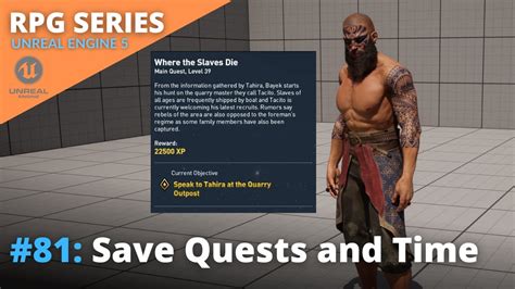 Unreal Engine 5 RPG Tutorial Series 81 Save Quests And Time Of Day