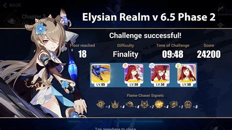 Elysian Realm Finality FR Fallen Rosemary X2 75 Full Run Honkai