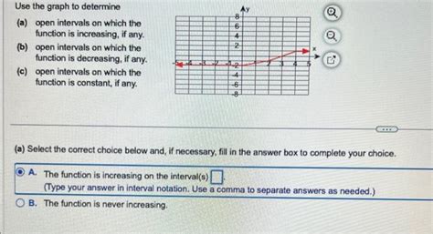 Solved Use The Graph To Determine A Open Intervals On Chegg