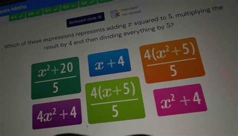Solved 68 Parx Maths B A 68 6C BD Not Allowed Bookwork Code 61