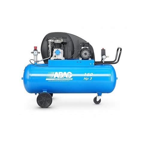 ABAC Compresseur à piston 3CV 10 bar 150L 400V Triphasé Direct A29B