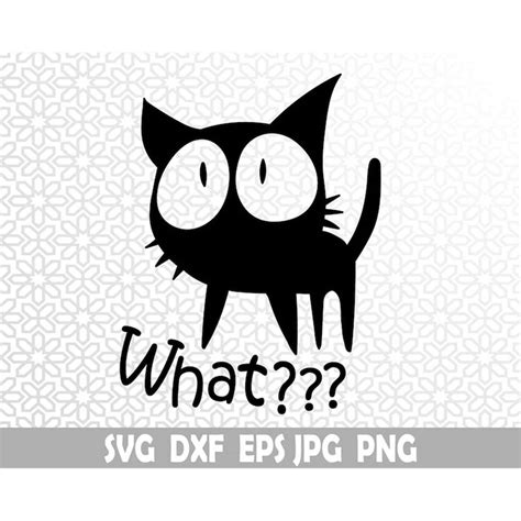 Funny Cat Svg Dxf Png Eps Cricut Clipart Layered Inspire
