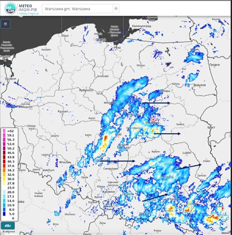Imgw Pib Meteo Polska On Twitter W Centrum Na Po Udniu I P D Wsch