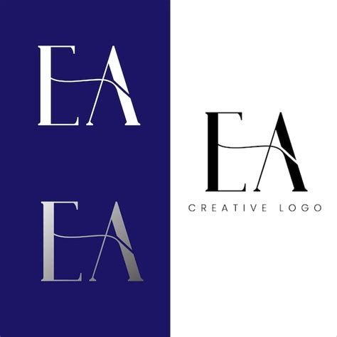 Premium Vector Ea Initial Letter Logo Design