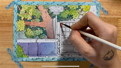 Watercolor Painting Anime Background YouTube