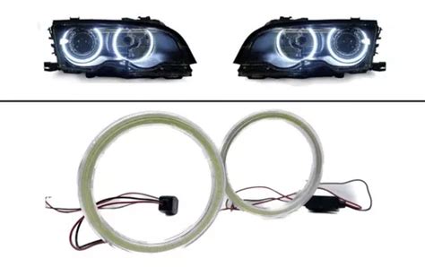 Farol Led Circular Angel Eyes Olhos De Anjo Para Carro Mercadolivre