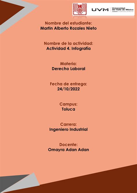 Act4 M A R N Infografia LOMoAR CPSD 11405425 Nombre Del Estudiante