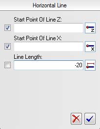 Draw A Horizontal Line Defined By Its Length