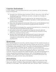 Diversity Ch Format Docx Course Outcomes In This Project You Will